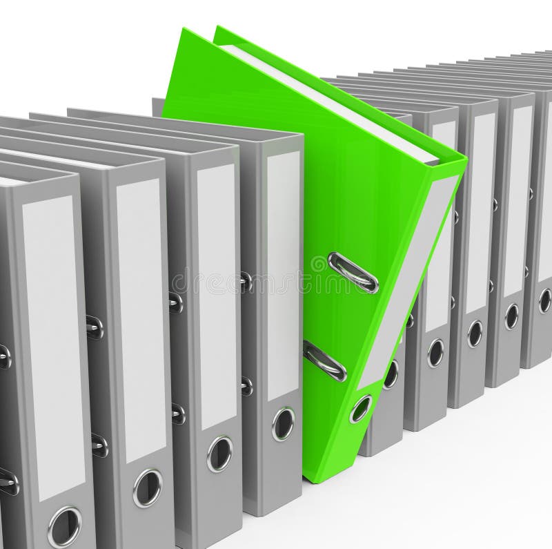 The green folder stock illustration. Illustration of project - 48783131