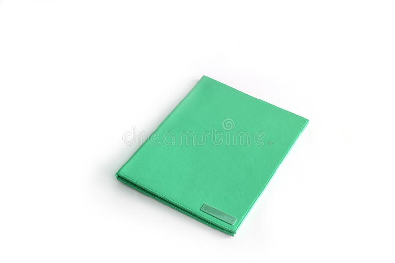 Green folder isolated stock image. Image of cover, note - 44302231
