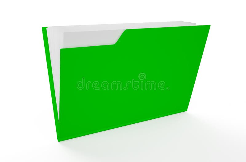 Green folder stock illustration. Illustration of information - 52045599