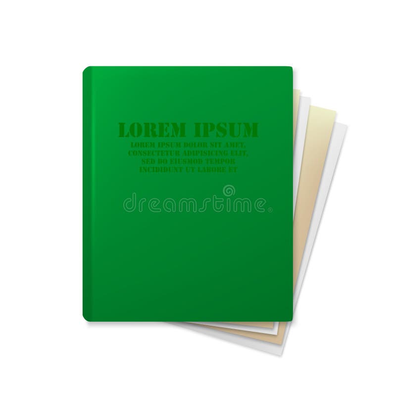 Green Folder Swoosh Line Abstract Background Stock Vector ...