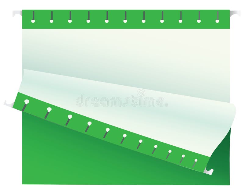 Plastic folder with clip stock vector. Illustration of isolated - 35588870