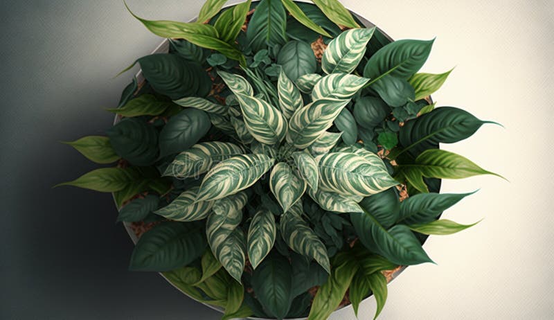 Green Foliage Backdrop with Ornate Floral Pattern Generated by AI Stock ...