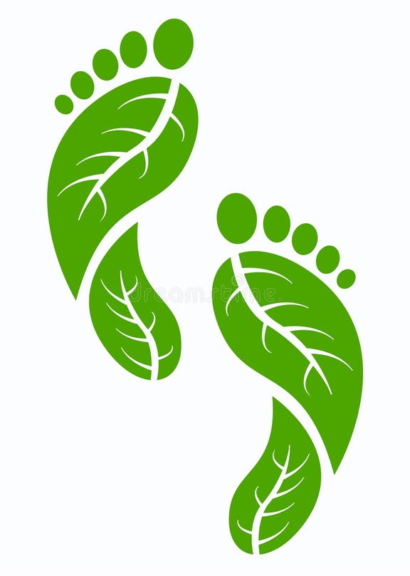 Green foot print stock vector. Illustration of foot, hics - 17765402