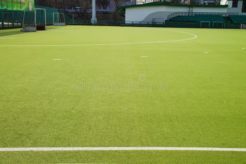 Green football field stock photo. Image of flora, focus - 89538530