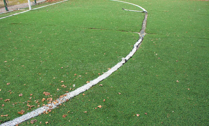 Green Football Field Neglected Damaged Stock Photos - Free & Royalty ...