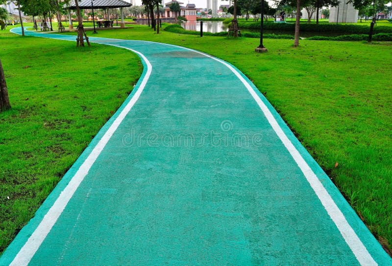 Green footpath stock photo. Image of road, walk, green - 25391316