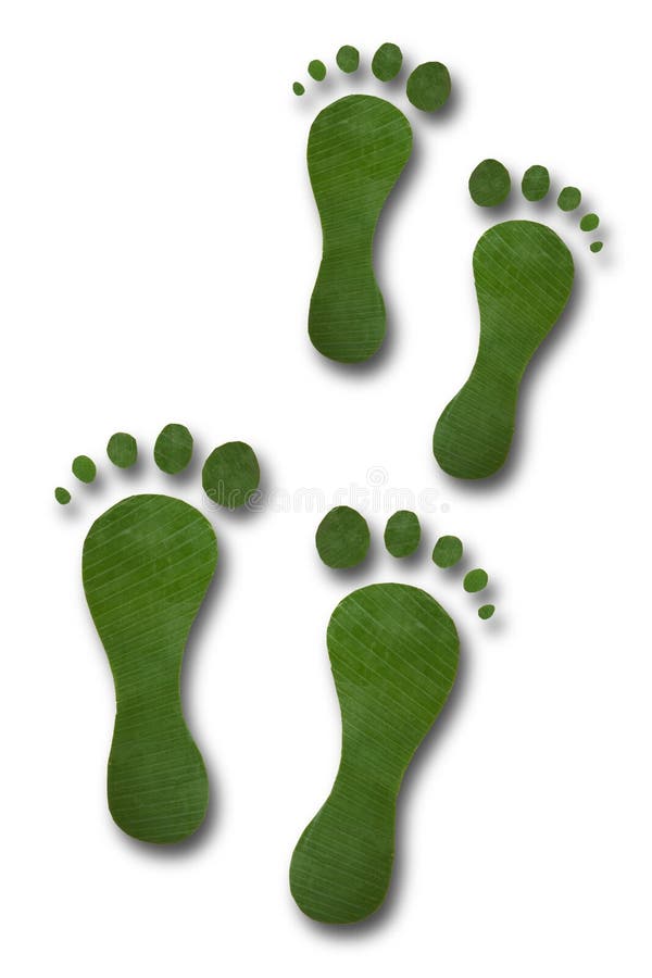 Footprint recycle sign stock image. Image of footprint - 12783841