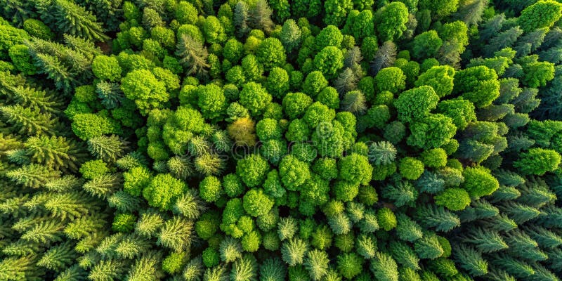 Green Forest Background Top Down Drone View Creative AI Stock ...