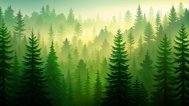 Green Forest Color Gradient Inspired Background Stock Image - Image of ...