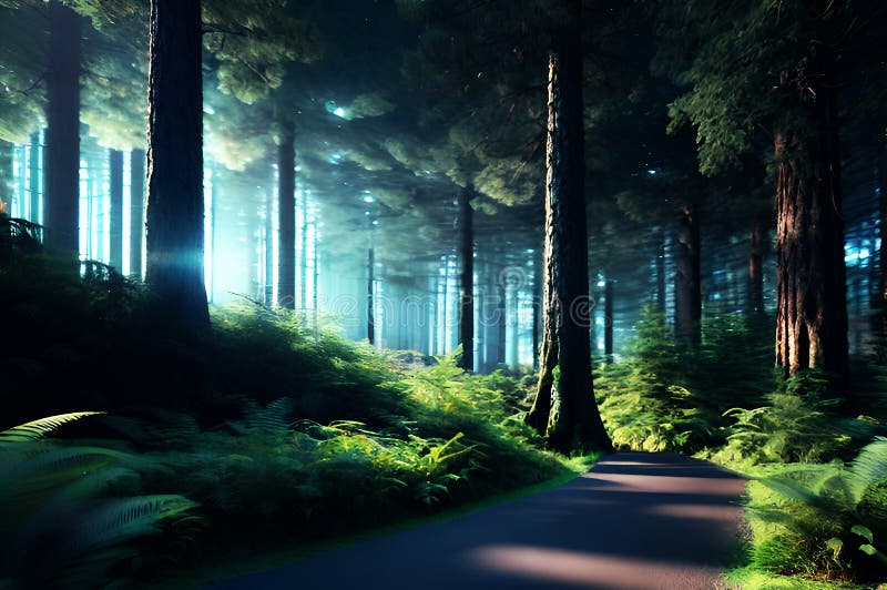 Green forest and light stock image. Image of light, lighting - 272826351