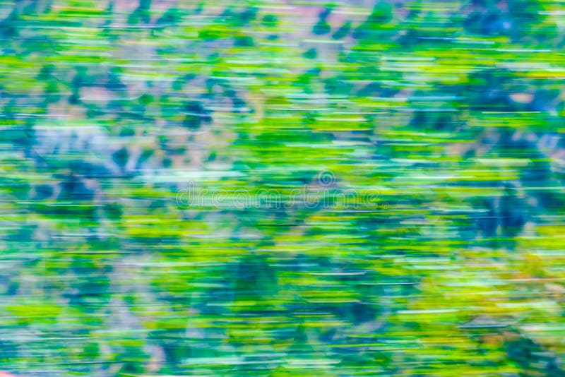The Green Forest Motion Blur Background by Camera Movement Stock Image ...