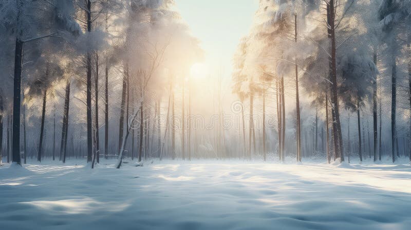 Green Forest Scene Sunny Forest Stock Photo - Image of green, outdoor ...