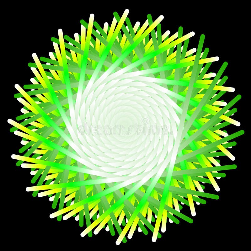 Green Form and Black Background Stock Illustration - Illustration of ...