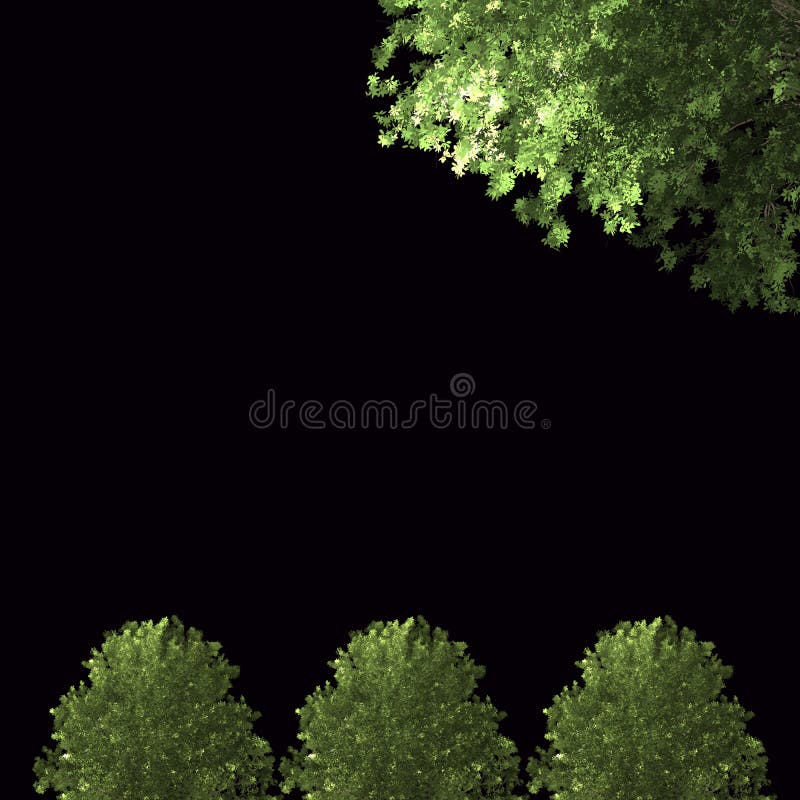 Green Forrest Tree Background Stock Illustration - Illustration of ...
