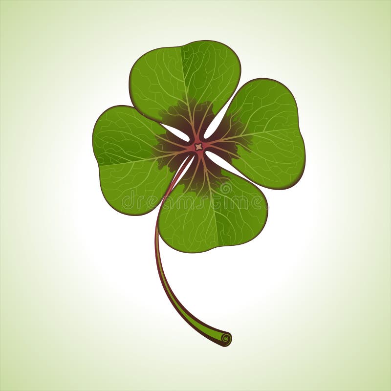 Green Four Leaf Clover / Shamrock Corner Border Frame Background Stock ...