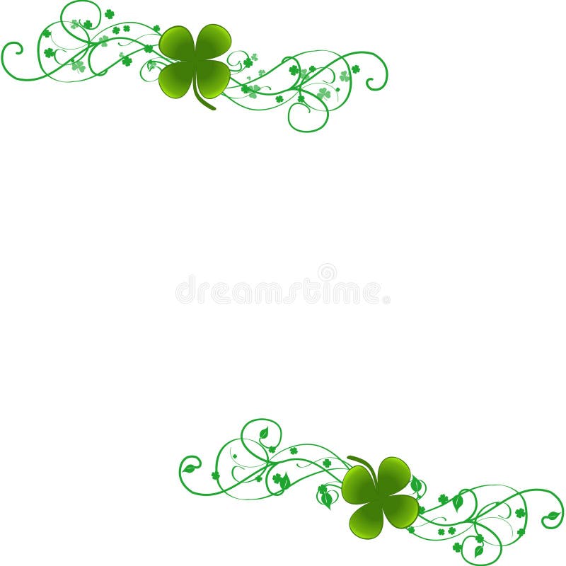 Four Leaf Clover Clip Art Border