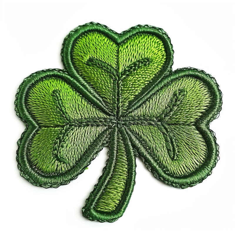 A Green Four Leaf Clover Embroidered Patch Badge for St Patrick S Day ...