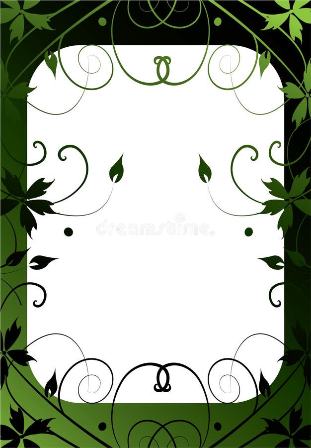 Green frame stock vector. Illustration of abstract, clip - 11876836