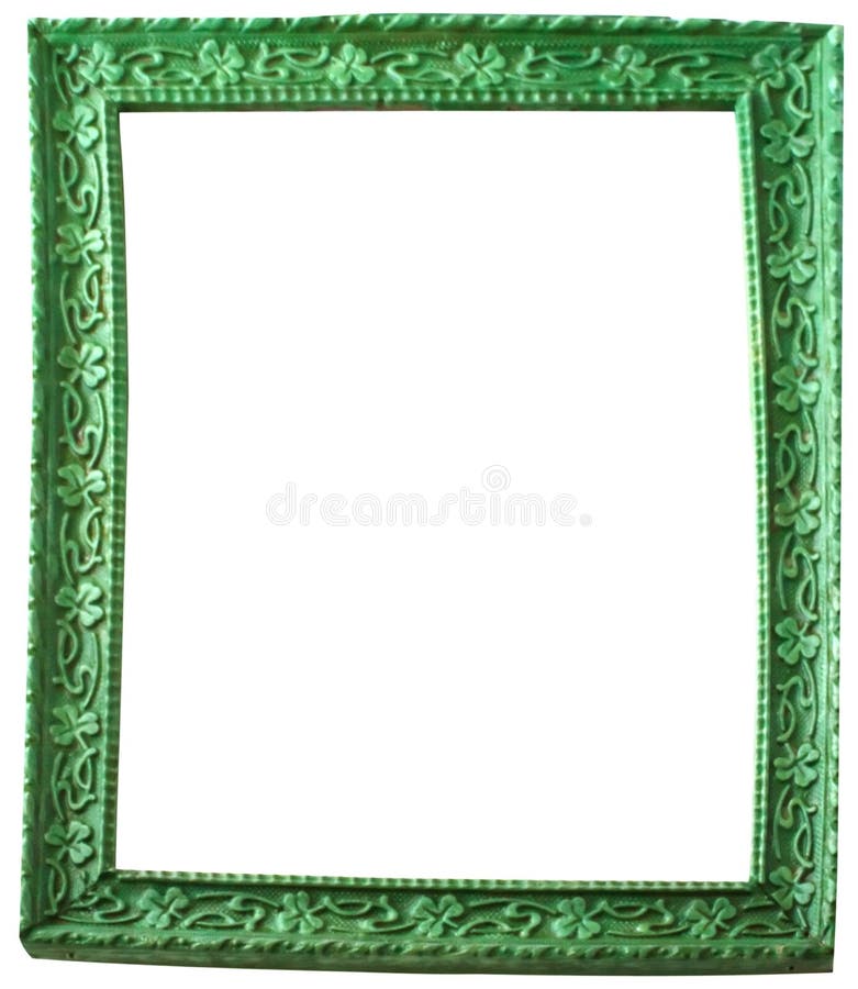 Green frame stock image. Image of green, wood, white - 13383689