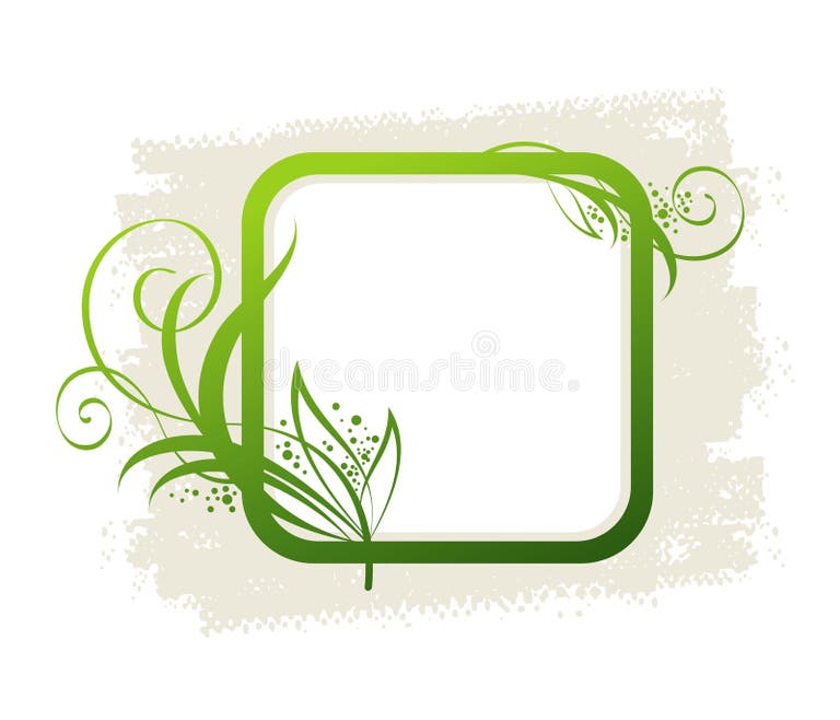 Green frame stock vector. Illustration of abstract, frame - 3086101