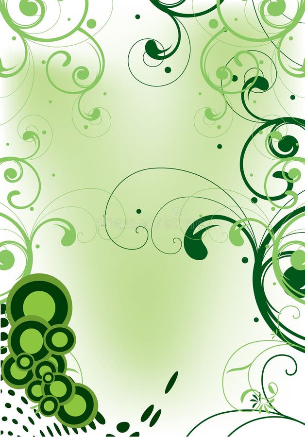 Abstract Green Curve Background Stock Illustration - Illustration of ...