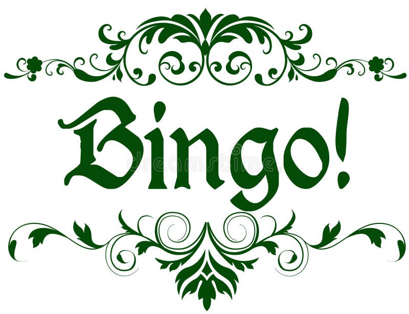 Green Frame with BINGO Text. Stock Illustration - Illustration of bingo ...