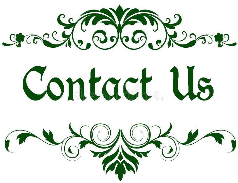 Contact Us Slogan Message Concept Stock Illustration - Illustration of ...