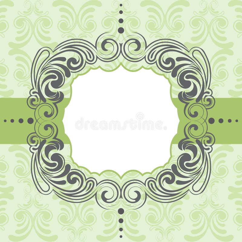 Green frame design stock vector. Illustration of 1980 - 54667965