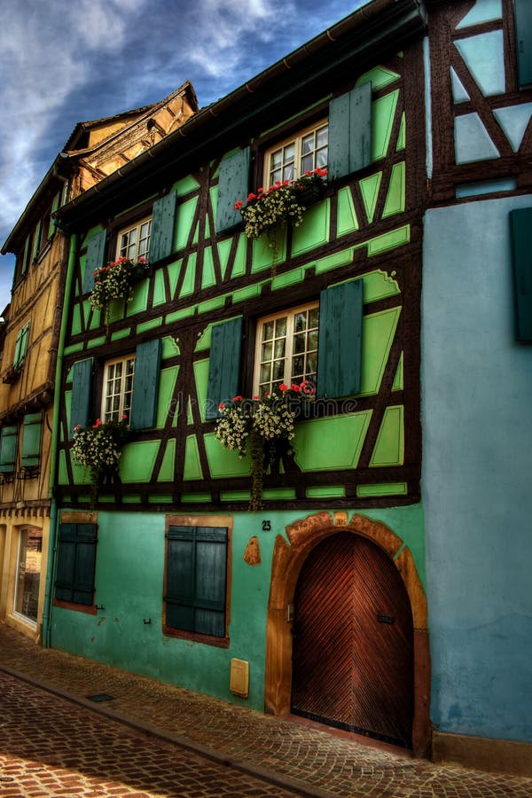 Green Frame House HDR stock image. Image of architecture - 34012115