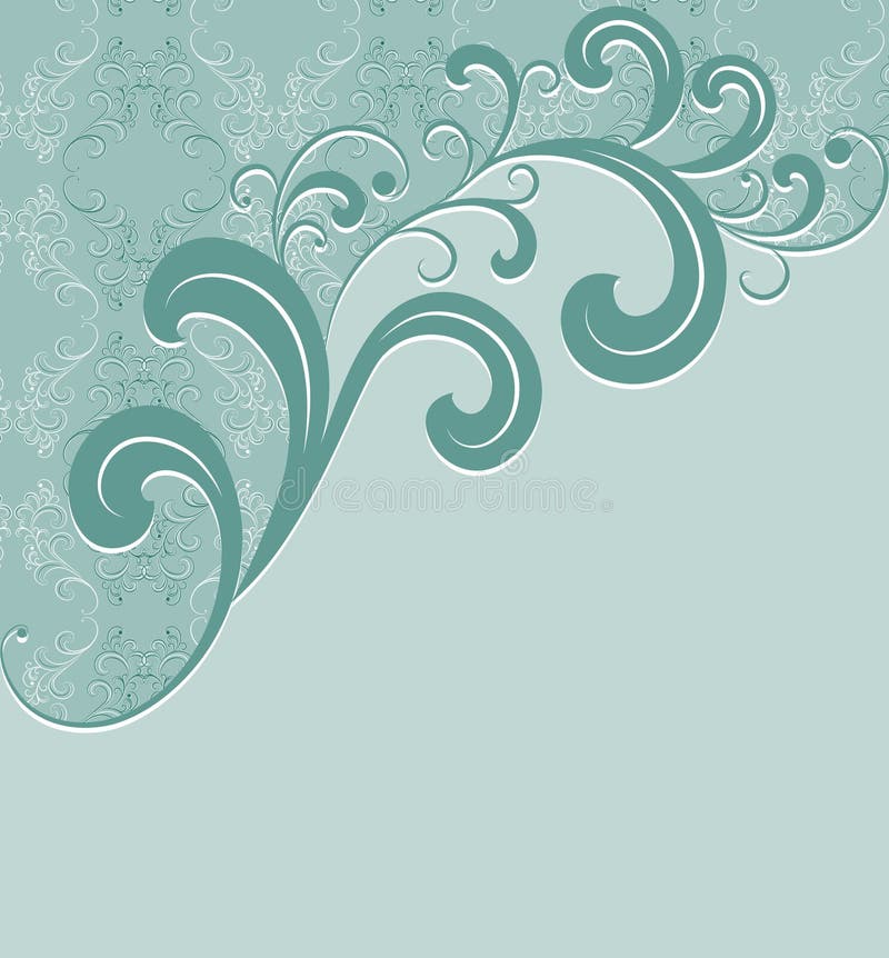 Green Frame with a Seamless Pattern. Stock Vector - Illustration of ...