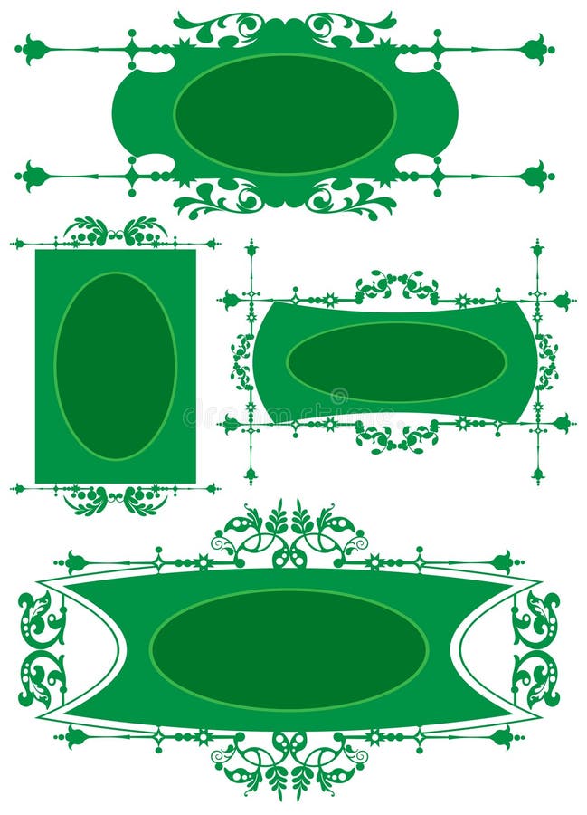 Green Frames stock vector. Illustration of hand, green - 18859449