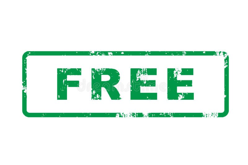 Green "Free" Stamp Stock Illustration - Illustration of banner ...