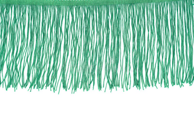 Green Fringe Isolated on White Background. Close Up. Stock Illustration ...
