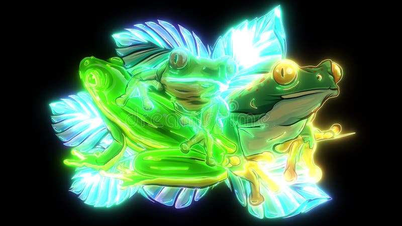 Happy Frog Mascot Under Umbrella in Rain. Funny Cartoon Stop Motion ...