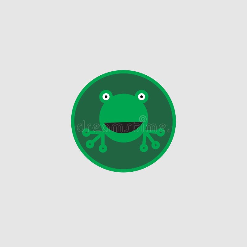 Green Frog Head Vector Logo Icon Stock Vector - Illustration of color ...
