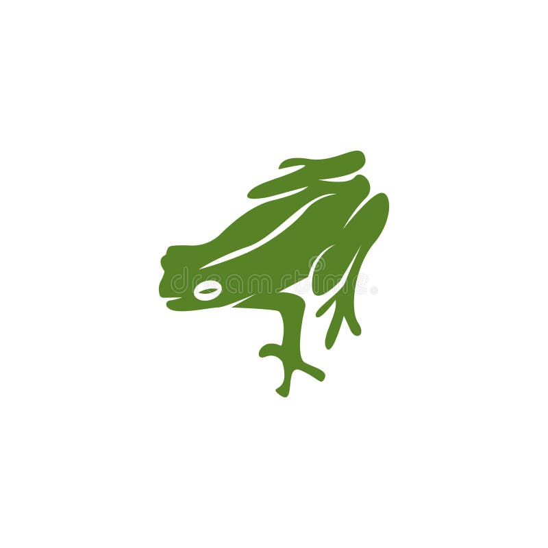 Green Frog Icon and Symbol Template Stock Illustration - Illustration ...