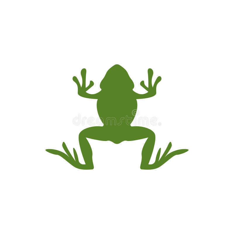 Green Frog Icon and Symbol Template Stock Illustration - Illustration ...