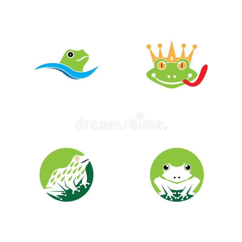 Green Frog Icon and Symbol Vector Illustration Stock Vector ...