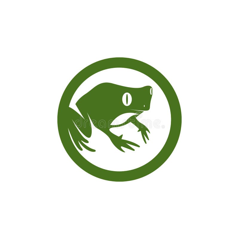 Green Frog Icon and Symbol Vector Illustration Stock Illustration ...