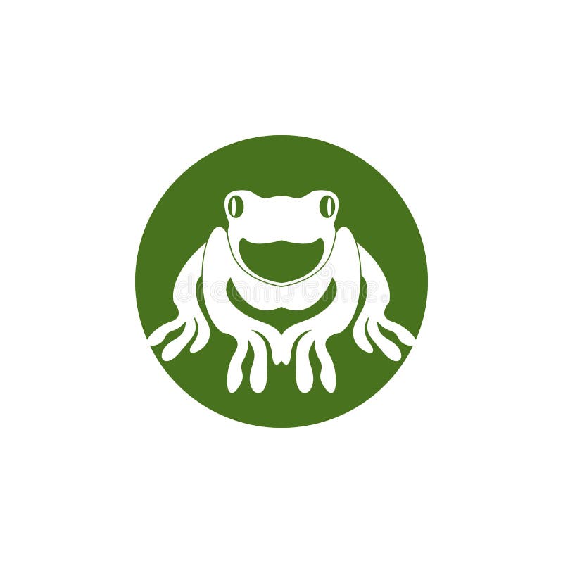 Green Frog Icon and Symbol Vector Illustration Stock Illustration ...
