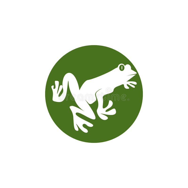 Green Frog Icon and Symbol Vector Illustration Stock Illustration ...