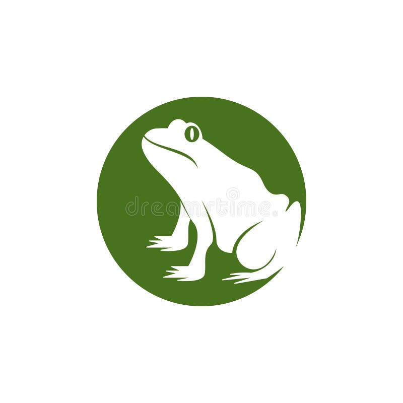 Green Frog Icon and Symbol Vector Illustration Stock Illustration ...