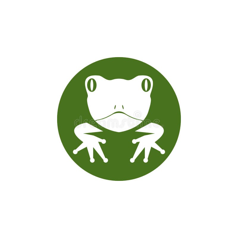 Green Frog Icon and Symbol Vector Illustration Stock Illustration ...