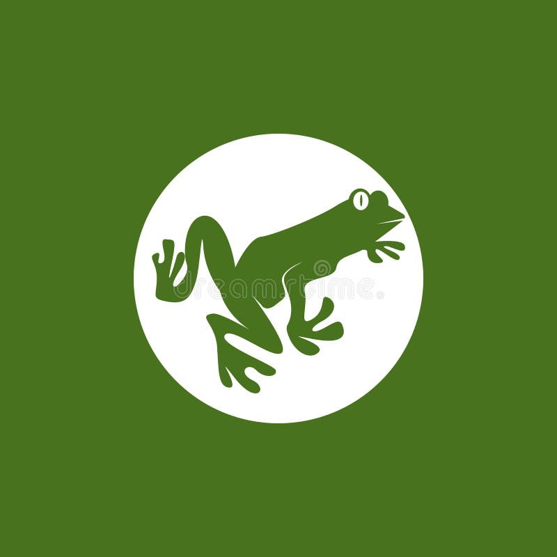 Green Frog Icon and Symbol Vector Illustration Stock Illustration ...