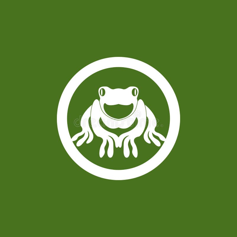 Green Frog Icon and Symbol Vector Illustration Stock Illustration ...