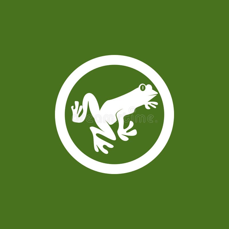 Green Frog Icon and Symbol Vector Illustration Stock Illustration ...