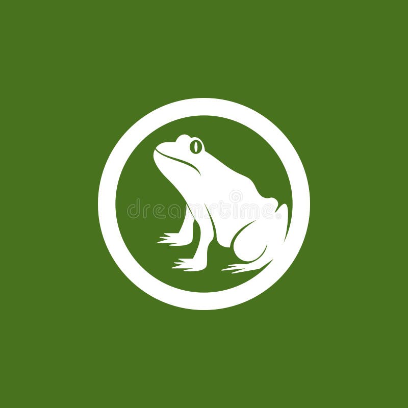 Green Frog Icon and Symbol Vector Illustration Stock Illustration ...