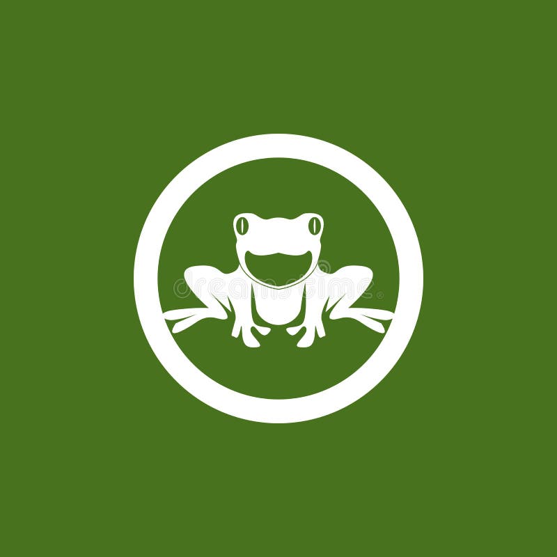 Green Frog Icon and Symbol Vector Illustration Stock Illustration ...