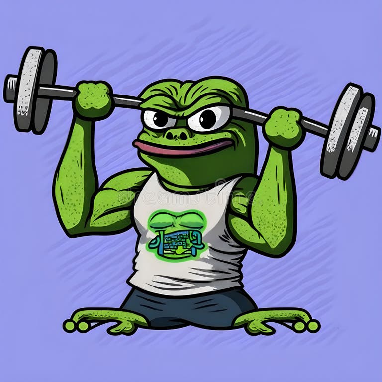 Frog Lifting Weights Stock Illustrations – 26 Frog Lifting Weights ...