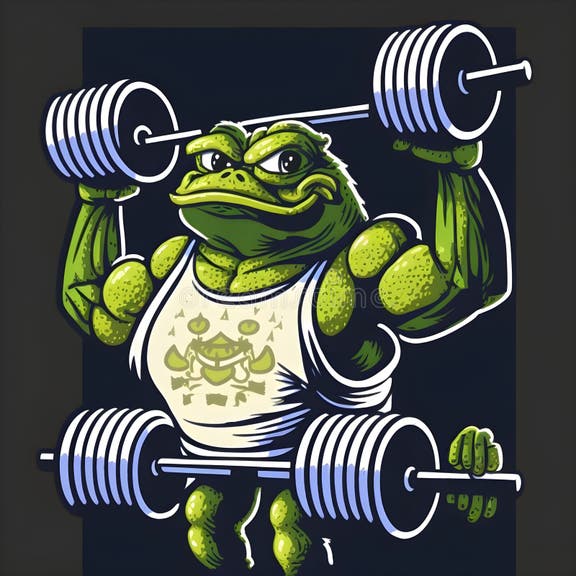 Frog Lifting Weights Stock Illustrations – 15 Frog Lifting Weights ...
